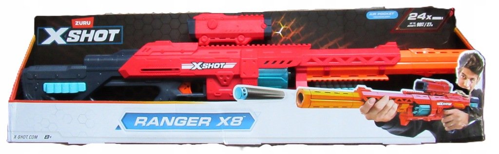 Wyrzutnia XSHOT Excel Ranger X8 (24 strzałki) - 4Kidz | Sklep EMPIK.COM