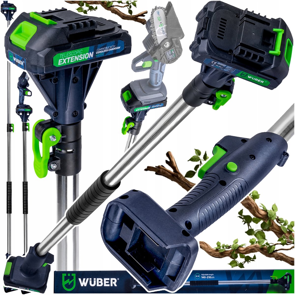 WYSIĘGNIK PIŁY PRZEDŁUŻKA PILARKI GAŁĘZIÓWKI REGULACJA DŁUGOŚCI 140-225 ...