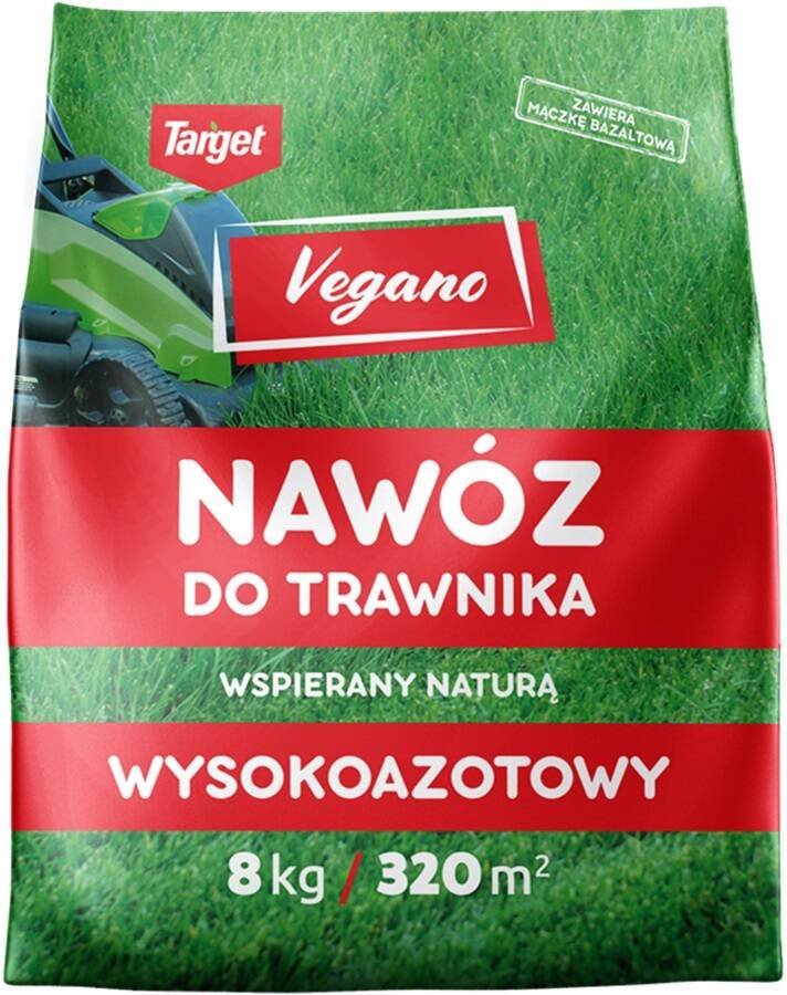 Wysokoazotowy Nawóz Do Trawnika Vegano – Wspierany Naturą 8 kg - Target | Sklep EMPIK.COM