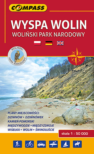 Wyspa Wolin. Woliński Park Narodowy. Mapa turystyczna 1:50 000 ...