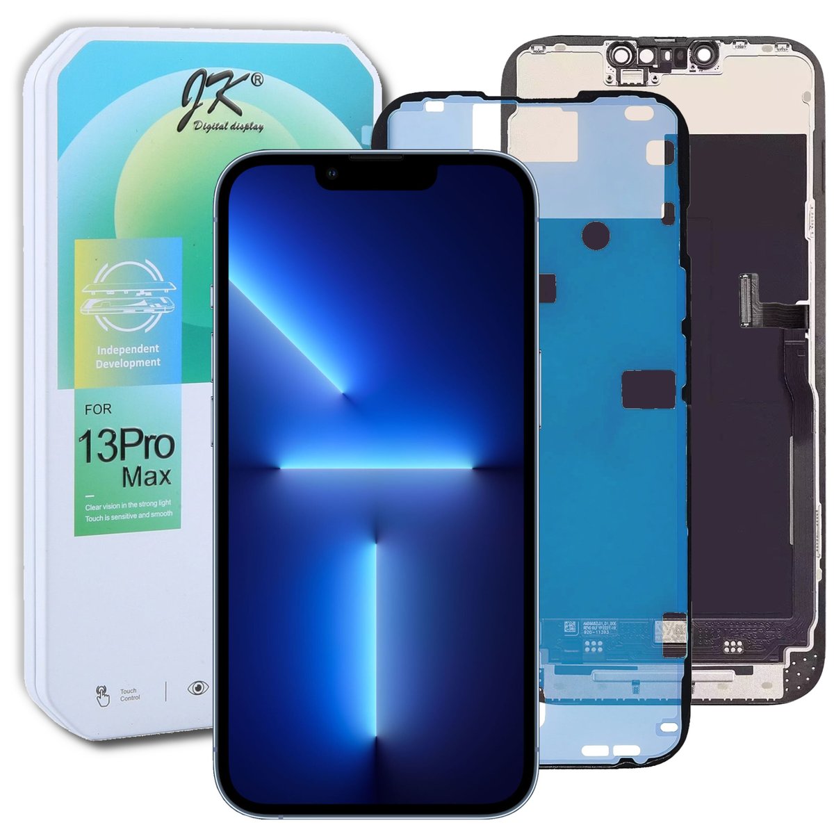 Wyświetlacz do iPhone 13 Pro Max LCD Ekran + Uszczelka Incell wersja JK ...