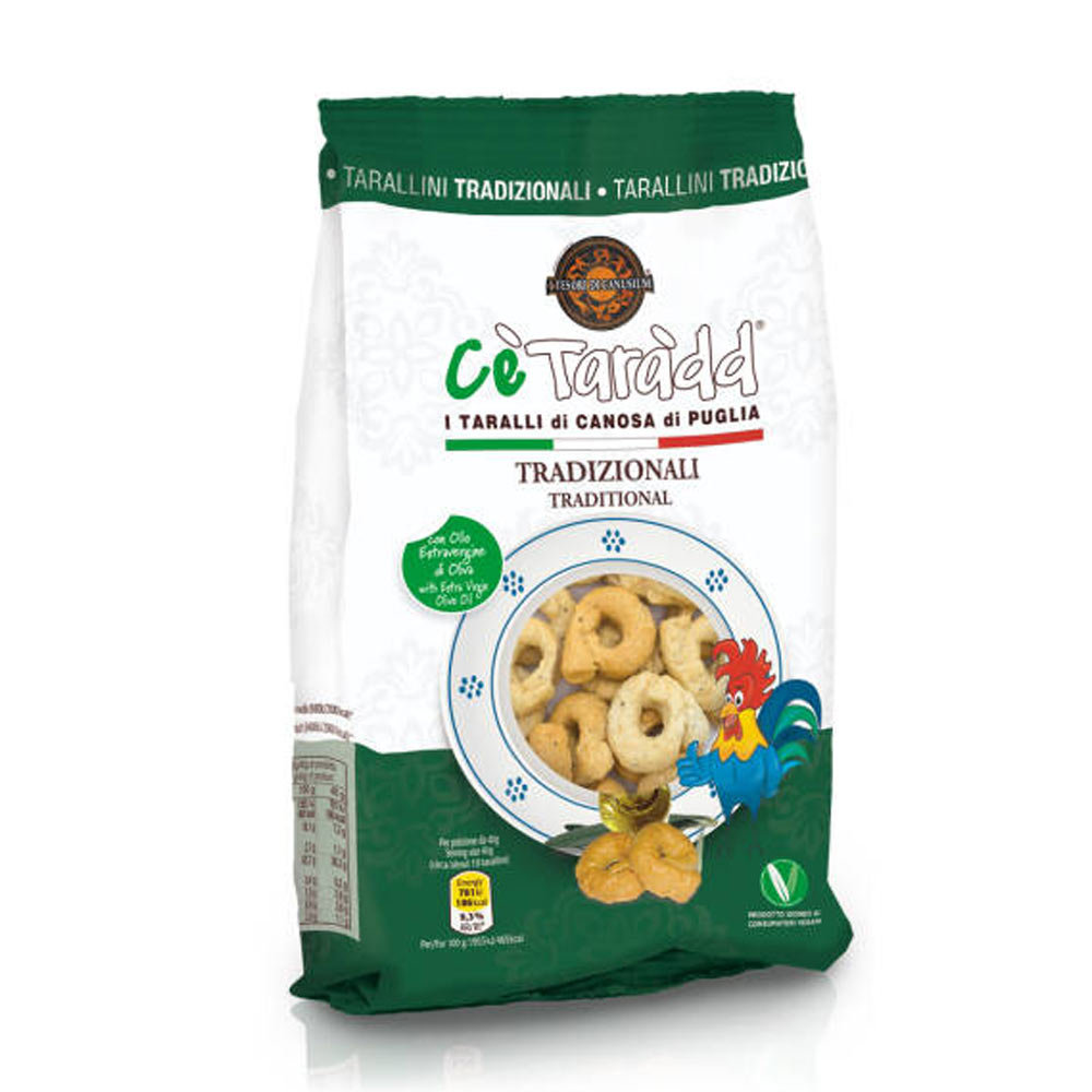 Wytrawne Włoskie Ciasteczka Taralli Tradycyjne "I Tesorini Tradizionali ...