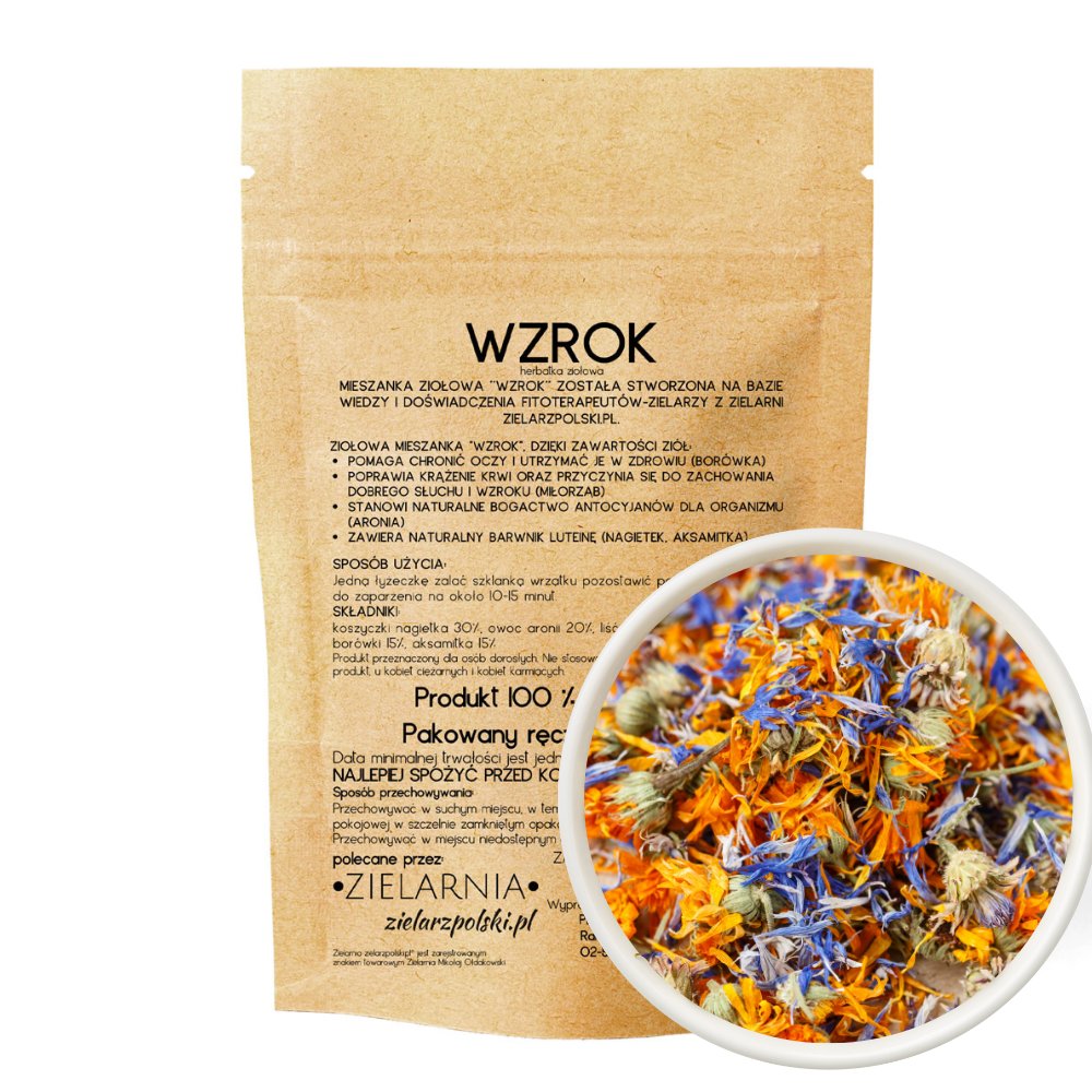 Wzrok - herbatka ziołowa 100g ZIELARZPOLSKI.PL - POLSKI ZIELARZ | Sklep ...