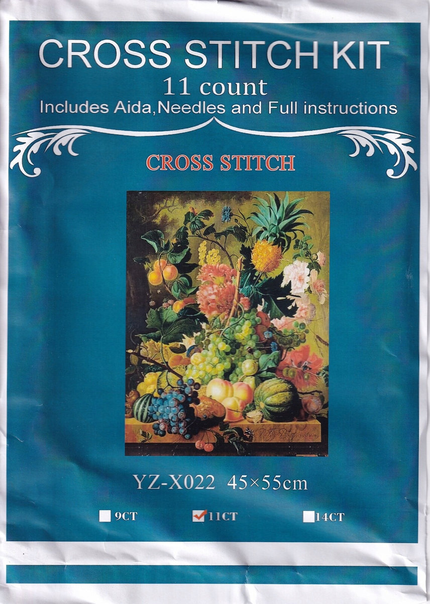 X022 DIY haft krzyżykowy zestaw nadruk 40x50 martwa natura - Inna marka | Sklep EMPIK.COM