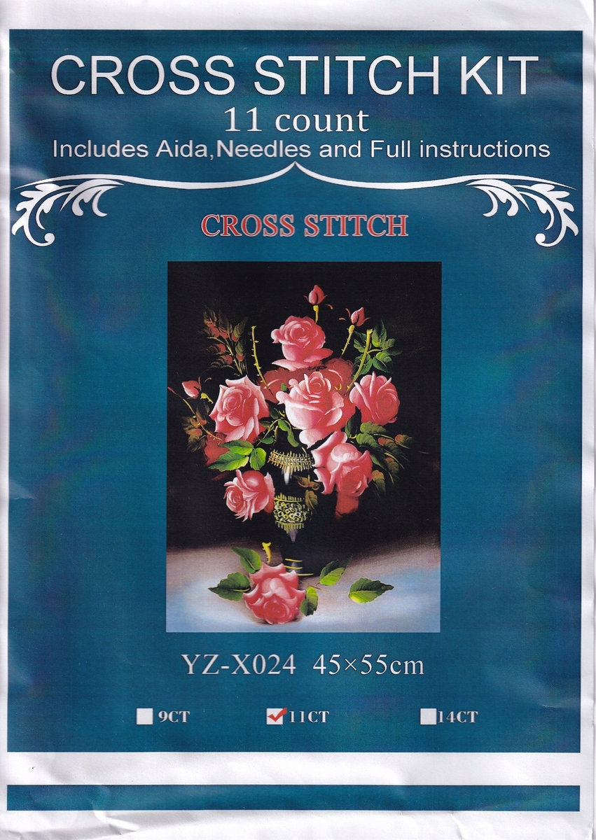 X024 DIY haft krzyżykowy zestaw nadruk 40x50 kwiaty - Inna marka | Sklep EMPIK.COM