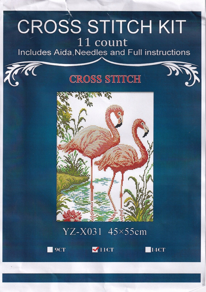 X031 DIY haft krzyżykowy zestaw nadruk 40x50 czaple - Koltat | Sklep EMPIK.COM