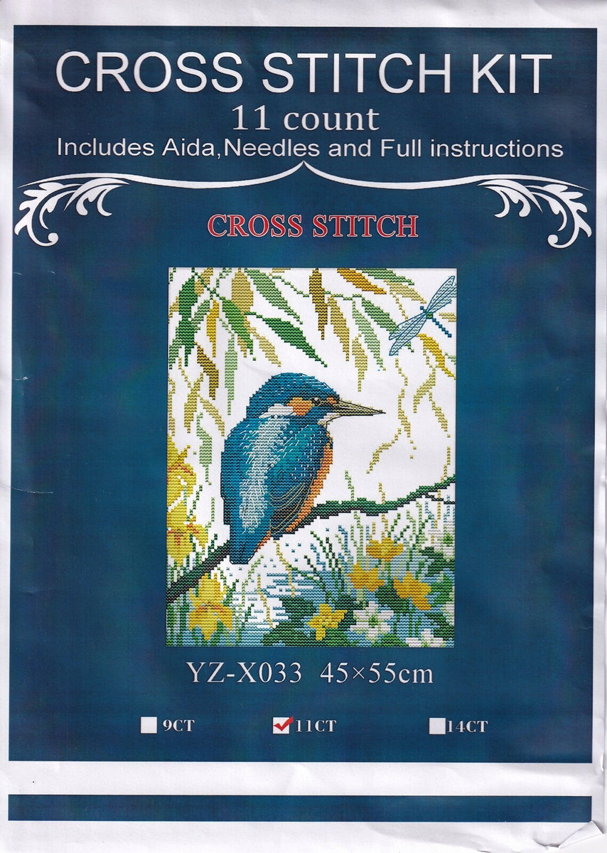 X033 DIY haft krzyżykowy zestaw nadruk 40x50 ptak - Inna marka | Sklep EMPIK.COM