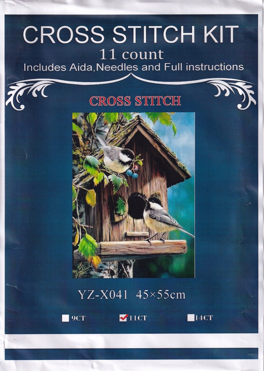 X041 DIY haft krzyżykowy zestaw nadruk 40x50 ptaki - Inna marka | Sklep EMPIK.COM