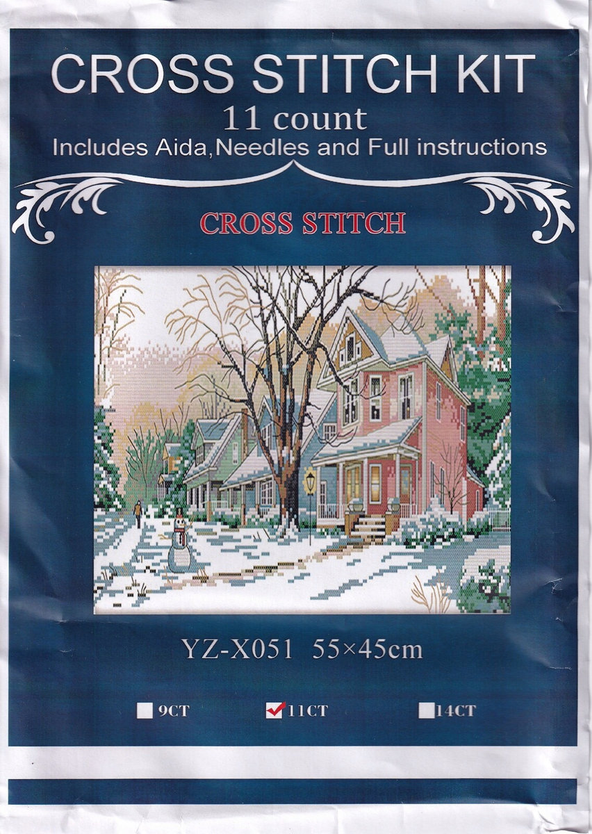 X051 DIY haft krzyżykowy zestaw nadruk 50x40 zima - Koltat | Sklep EMPIK.COM