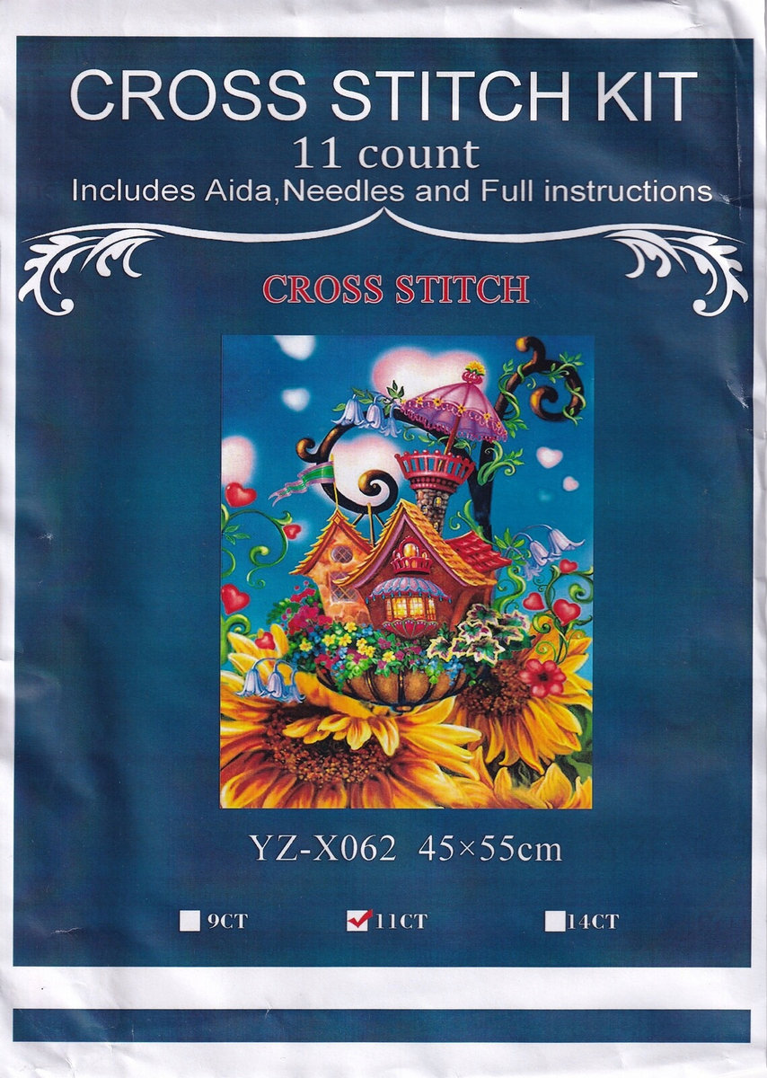 X062 DIY haft krzyżykowy zestaw nadruk 40x50 chataka - Inna marka | Sklep EMPIK.COM