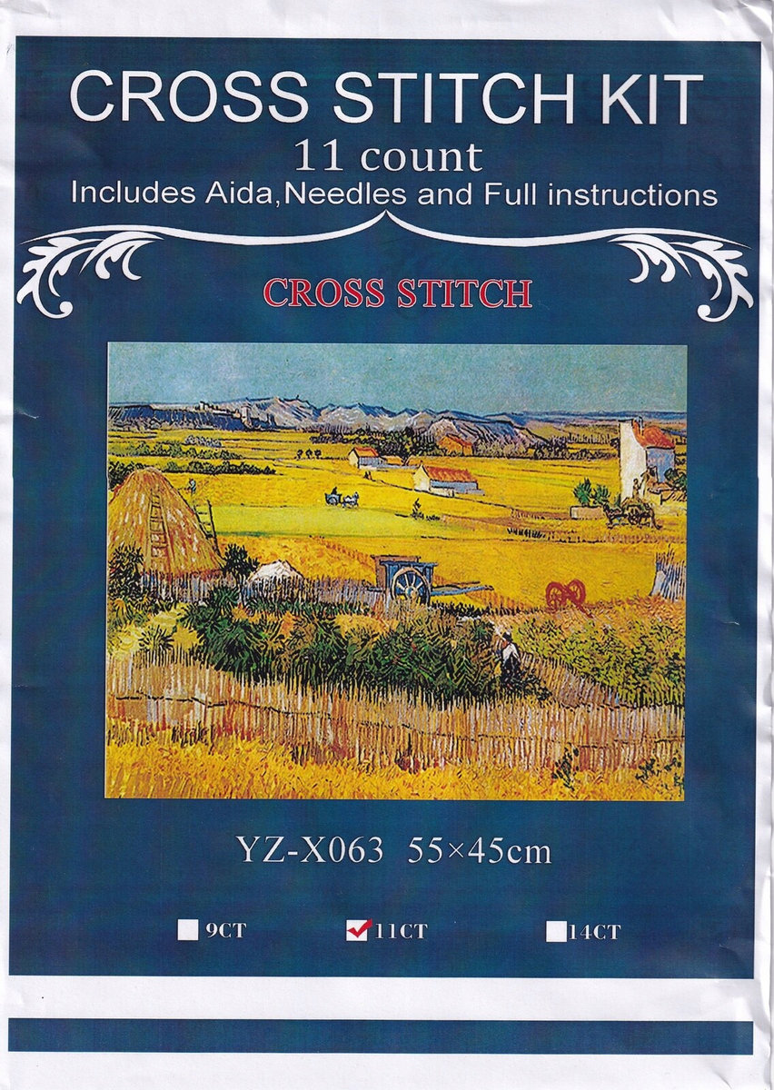 X063 DIY haft krzyżykowy zestaw nadruk 50x40 pole uprawne - Inna marka | Sklep EMPIK.COM