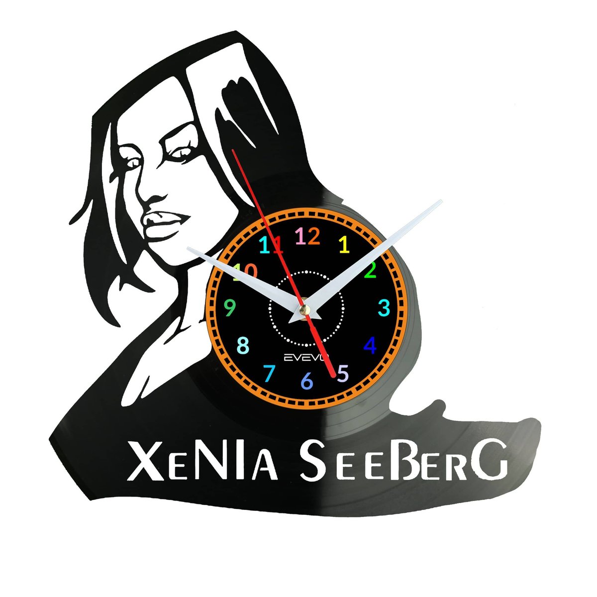 Xenia Seeberg Zegar Ścienny Płyta Winylowa Nowoczesny Dekoracyjny Na ...