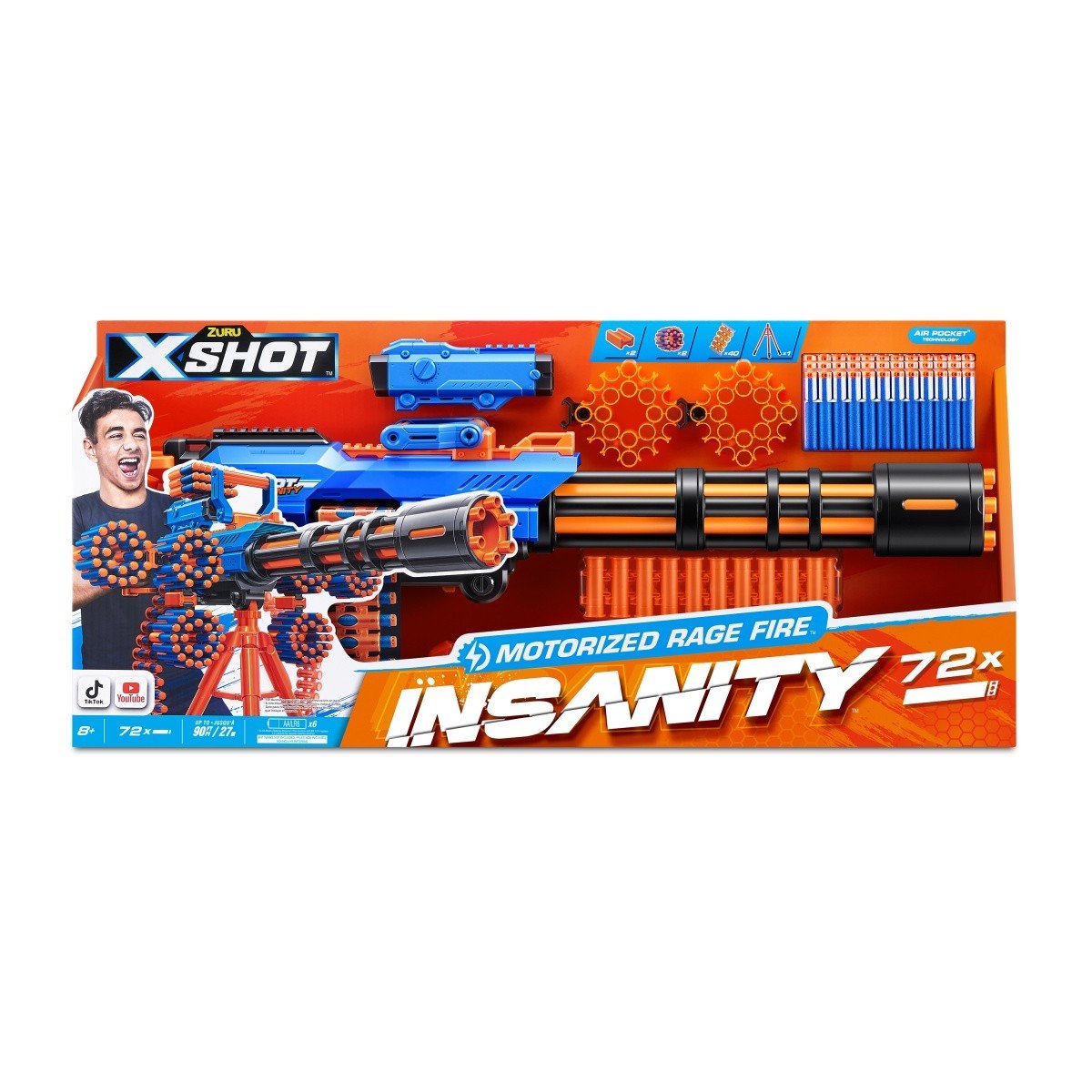 XSHOT Insanity Motorized Rage Fire (72 strzałki) - X-Shot | Sklep EMPIK.COM