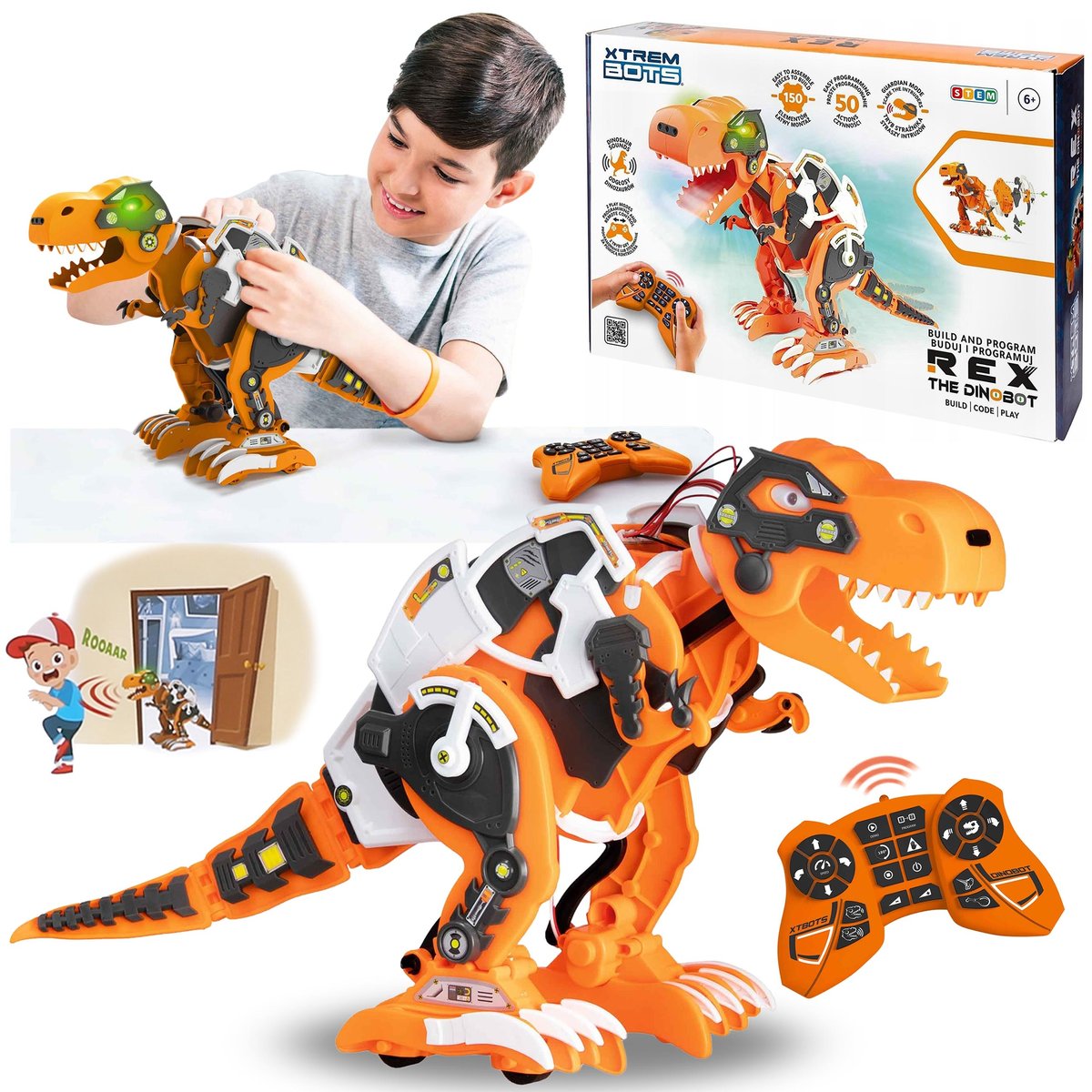 Xtrem Bots - Interaktywny Robot Dinozaur Do Nauki Programowania ...