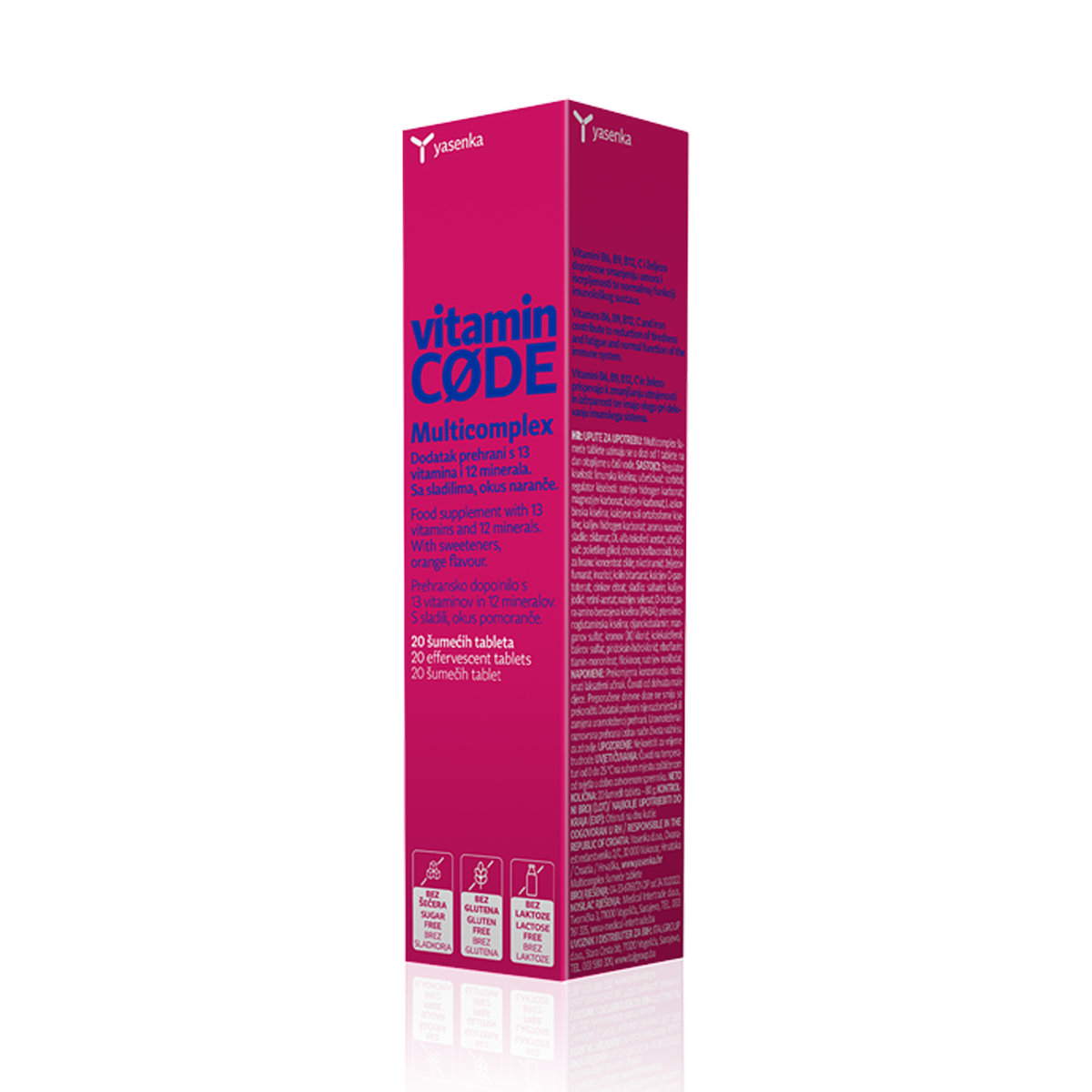 YASENKA Vitamin Code Multicomplex suplement diety 20 tabletek | Sklep ...