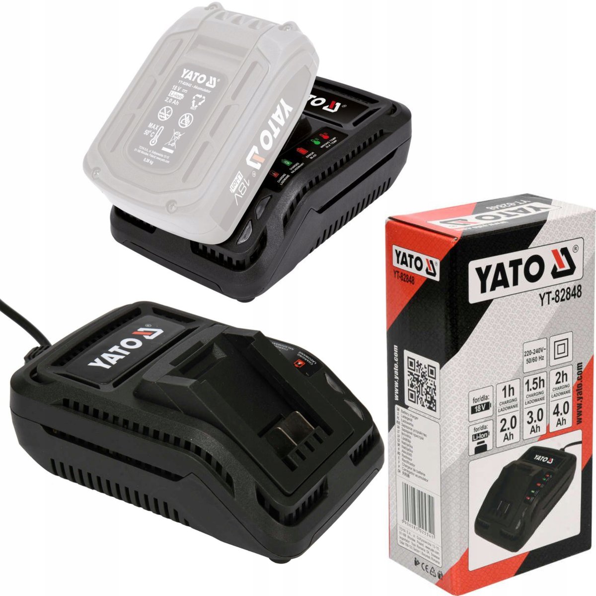 Yato Ładowarka Do Akumulatorów System 18V Yato Bateria Yt-82848 - Yato ...
