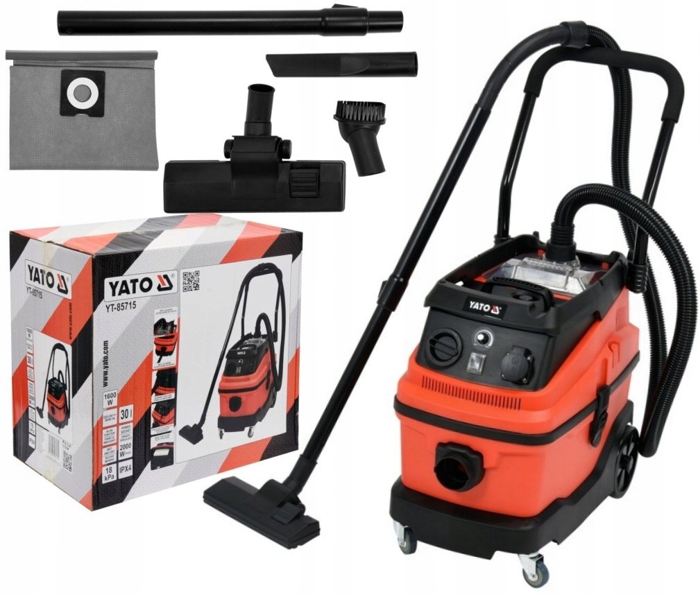 Yato Odkurzacz Przemysłowy Warsztatowy 30L 1600W Otrzęsacz Filtra Yt-85715 - Yato | Sklep EMPIK.COM