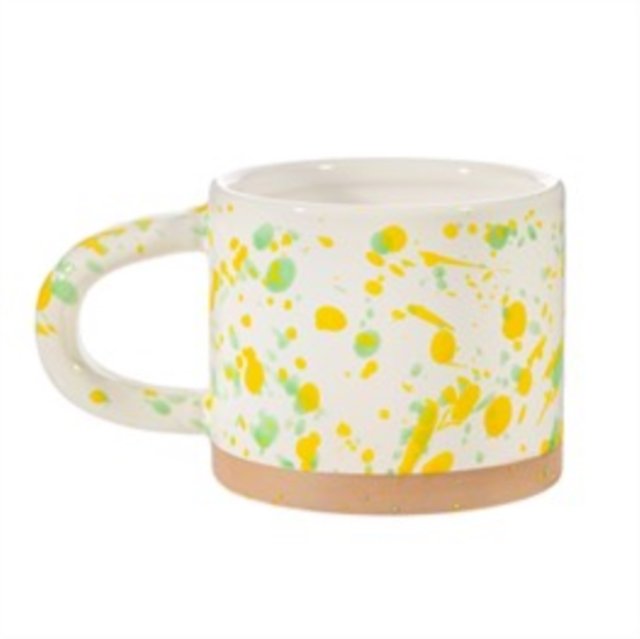 Yellow and Green Splatterware Mug - SASS & BELLE | Książka w Empik