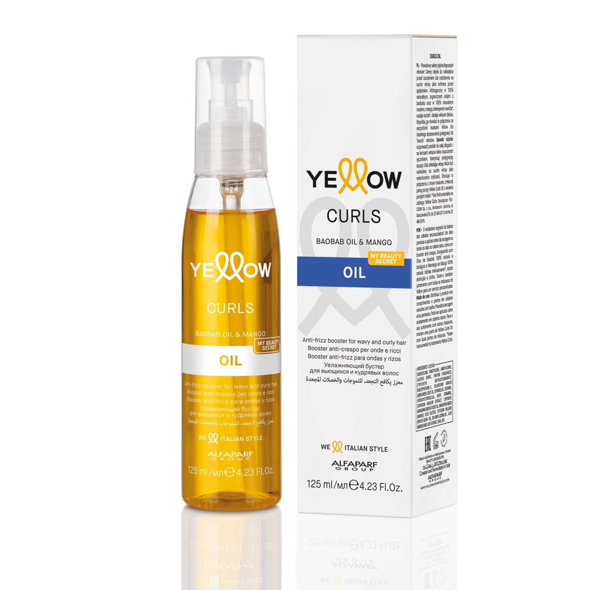 Yellow curls, Olejek do włosów kręconych i falowanych, 125ml | Sklep ...