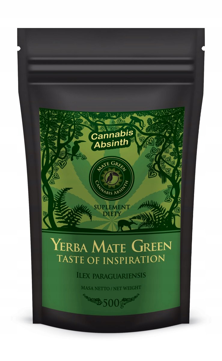 Yerba Mate Green Cannabis Absinth 500g 0,5kg CBD - Mate Green | Sklep ...