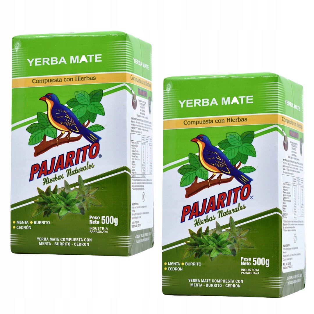 Yerba Mate Pajarito Con Hierbas 2x500g = 1kg - Pajarito | Sklep EMPIK.COM