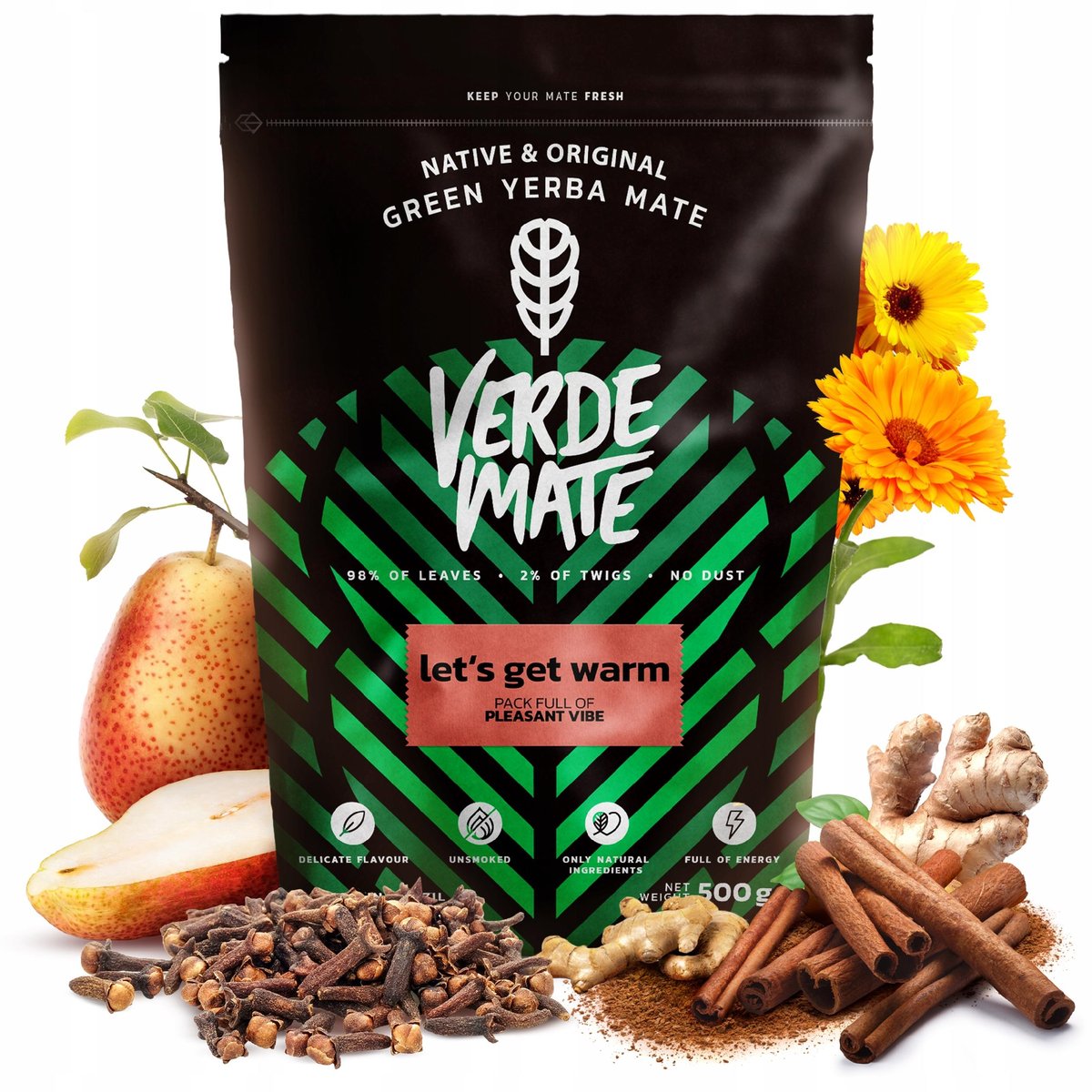 Yerba Verde Mate Green Let's get warm 0,5kg zimowa - Verde Mate | Sklep ...
