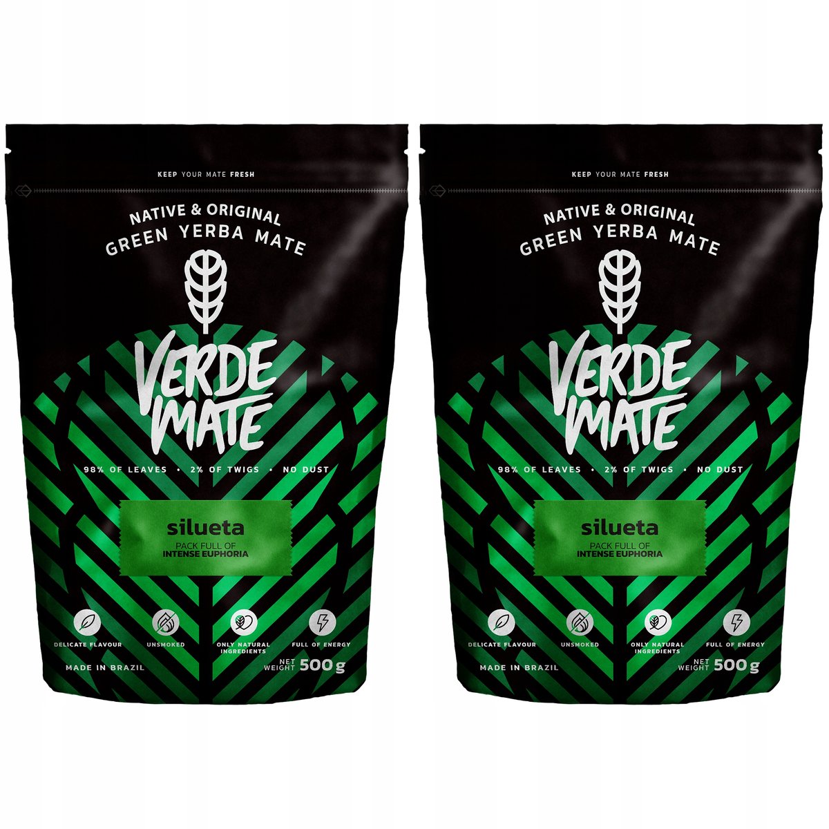 Yerba Verde Mate Green SILUETA 1kg despalada FIT - Verde Mate | Sklep ...