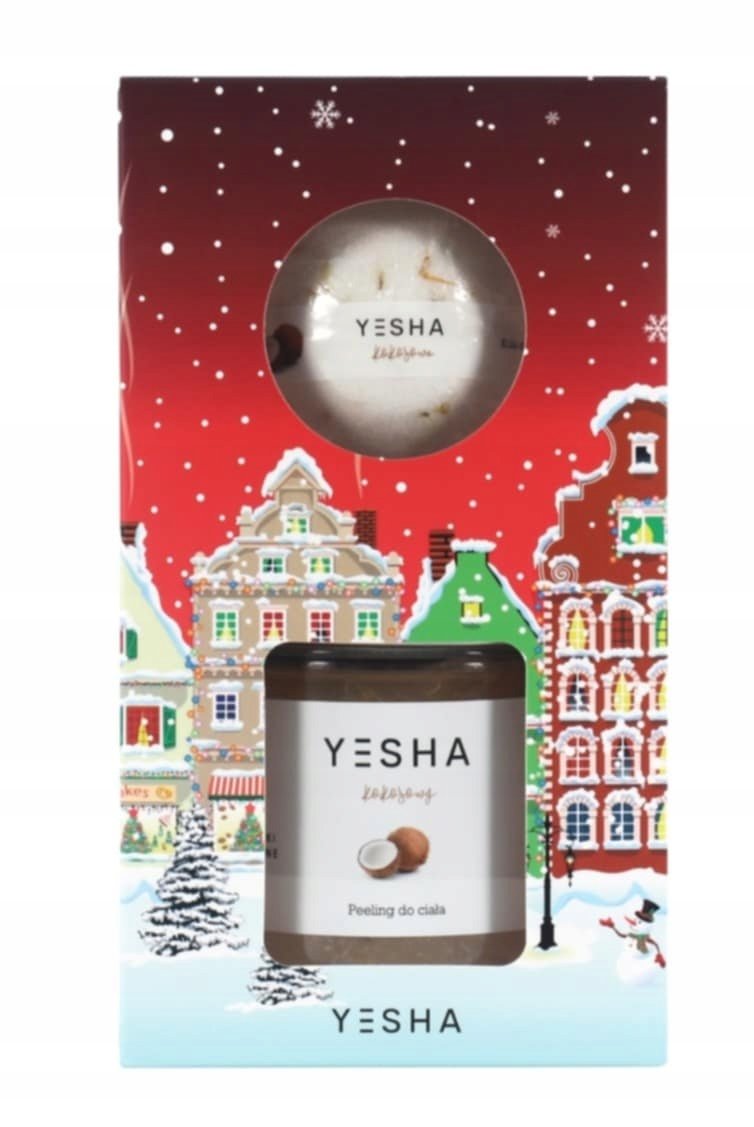 YESHA Zestaw Peeling do ciała + Kula do Kąpieli | Sklep EMPIK.COM