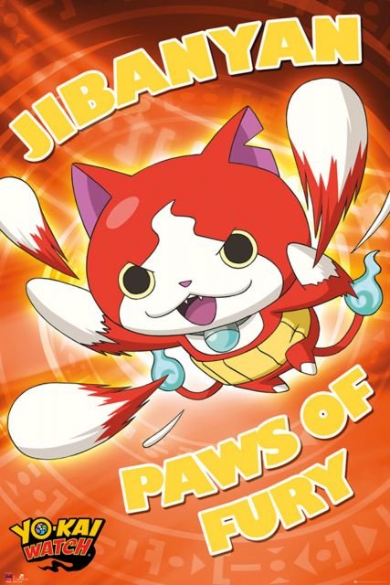 Yo-Kai Watch Jibanyan Paws of Fury - plakat 61x91,5 cm - Cartoon ...