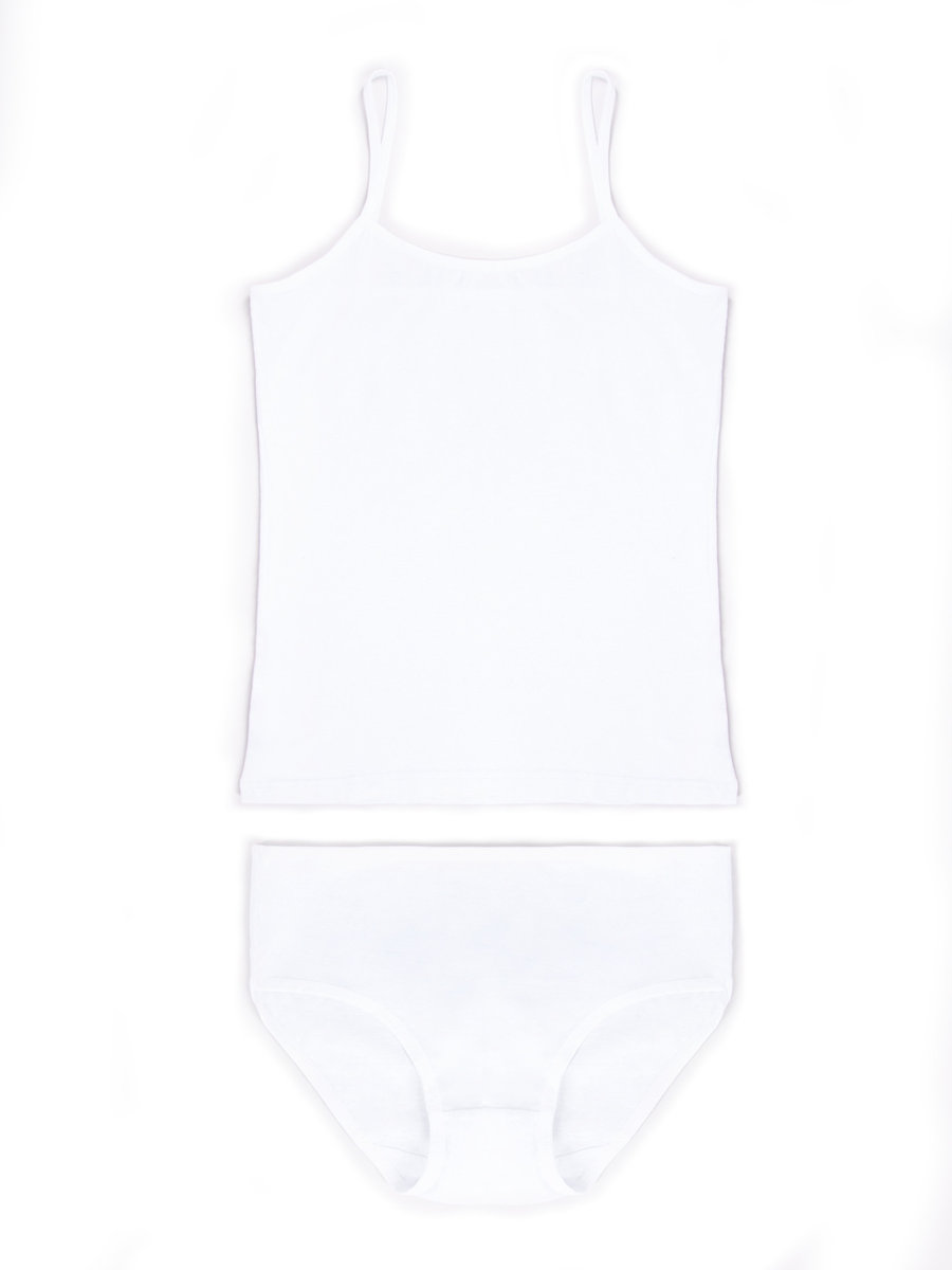 YoClub, Komplet bielizny dziewczęcej, bawełniany, biały, 134/140 ...