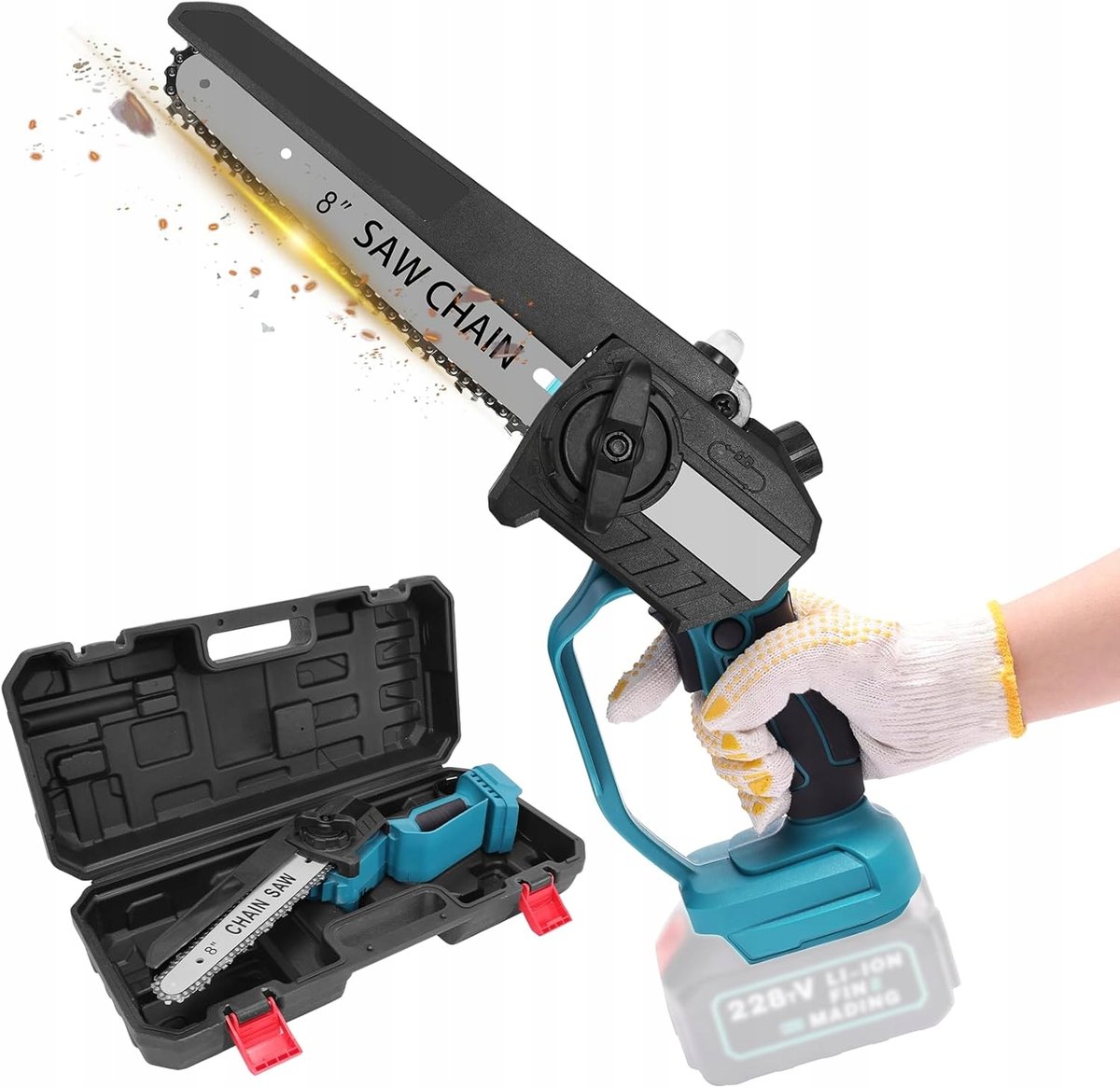 YOFULY Mini piła łańcuchowa 8” 850W - brak informacji | Sklep EMPIK.COM