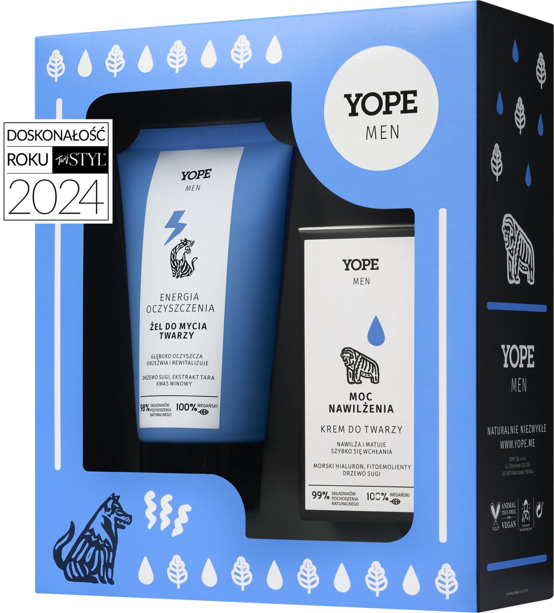 Yope Zestaw Men Wood Żel Do Mycia Twarzy 150 Ml+men Wood Krem Nawilżający 50 Ml | Sklep EMPIK.COM
