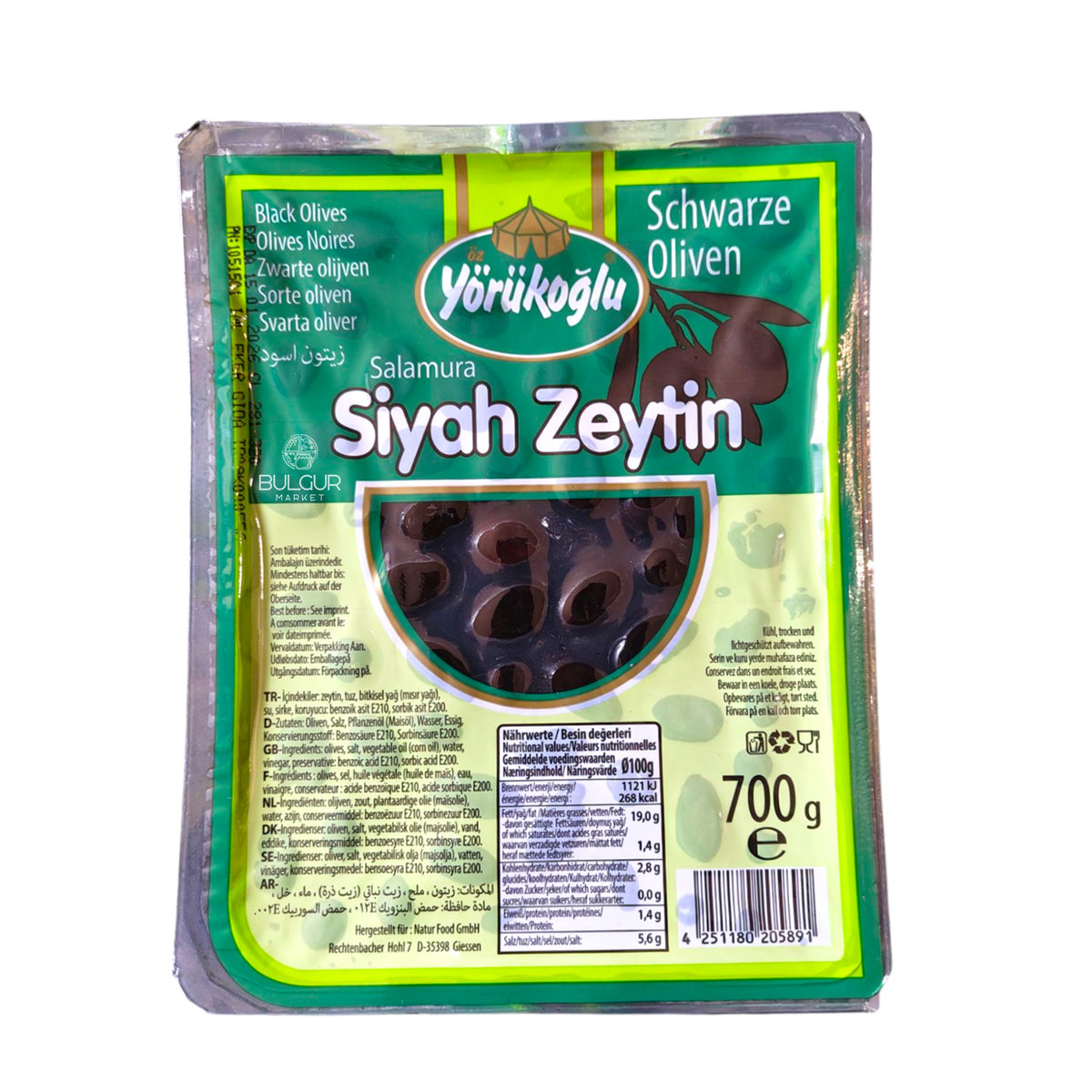Yorukoglu Czarne oliwki z pestką 700g – ekonomiczne tureckie oliwki ...