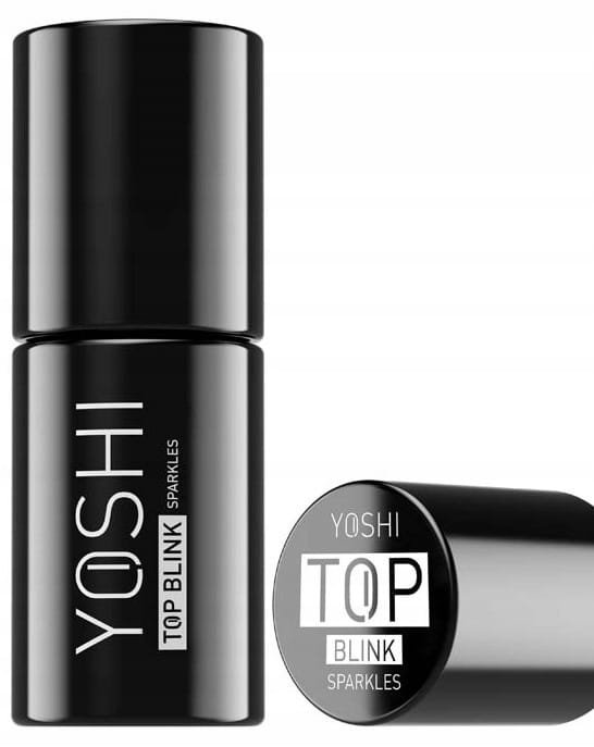 Yoshi, Top Blink Sparkles do paznokci z brokatem, 6ml | Sklep EMPIK.COM