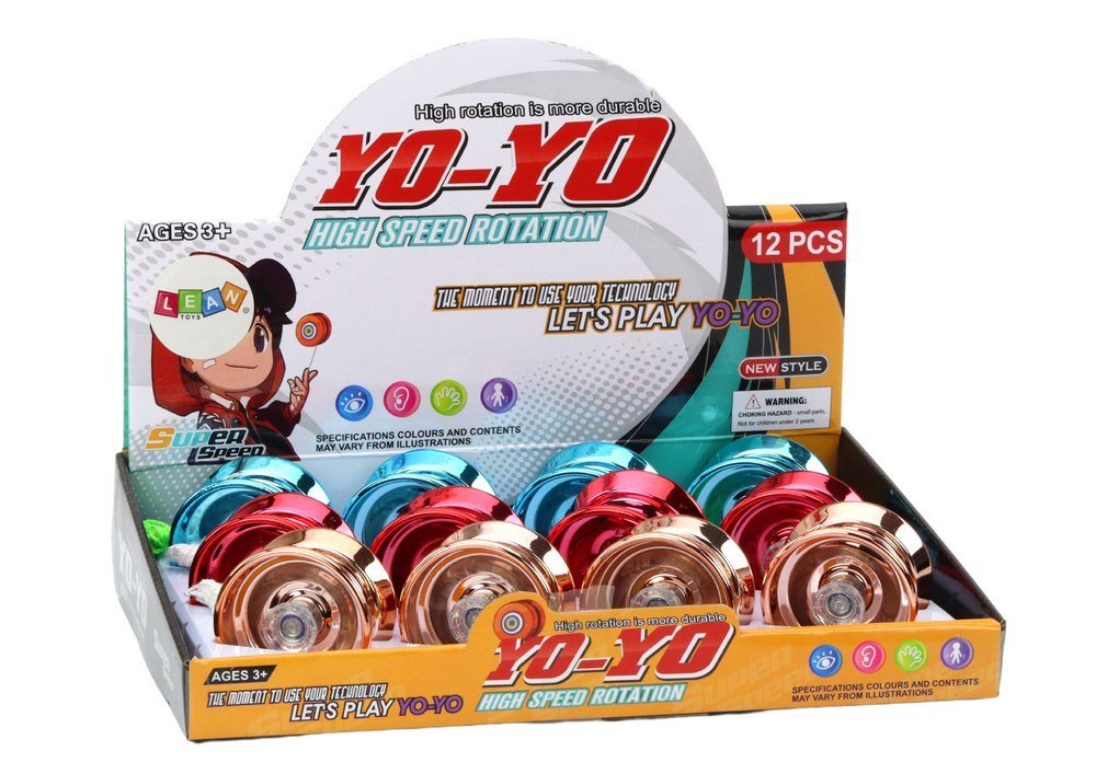 Yoyo Aluminiowe Klasyczne Jojo Niebieski Złoty Czerwony - Lean Toys | Sklep EMPIK.COM