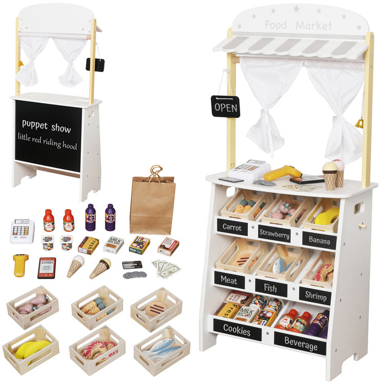 Zabawa 2W1 Dla Dzieci Drewniany Sklep - Inna marka | Sklep EMPIK.COM