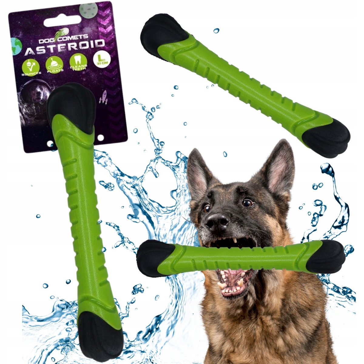 Zabawka dla psa BEZPIECZNY PATYK wodny aport pływający piszczący L ...