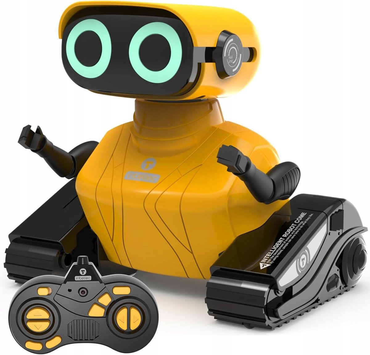 Zabawka RC robot zdalnie sterowany oświetlenie LED grający żółty ...