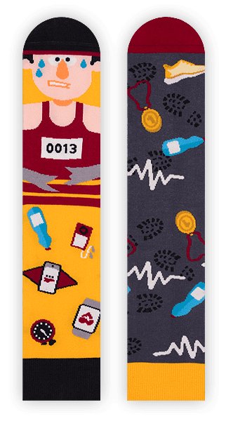 Zabawne Skarpetki - Winston Miles - 36-39 - Nanushki | Moda Sklep EMPIK.COM