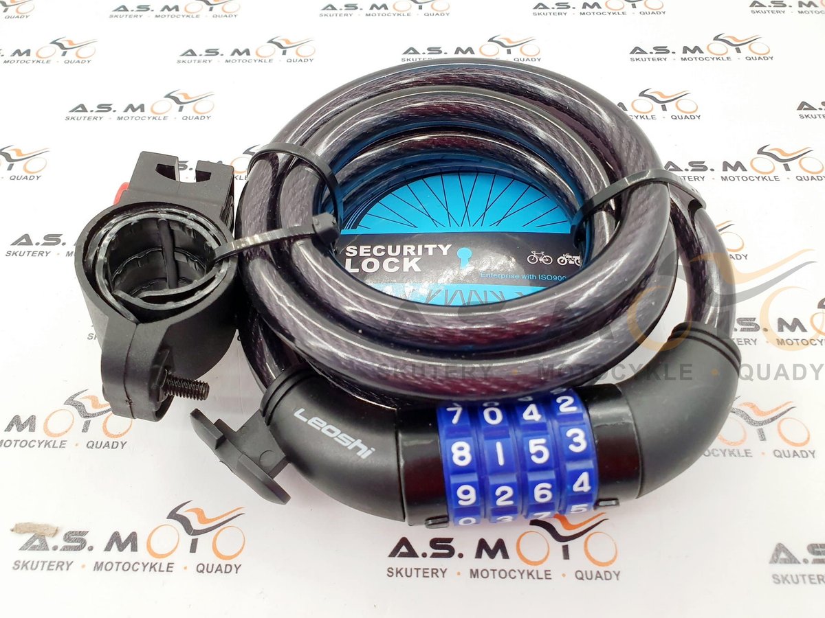 Zabezpieczenie Zamknięcie Rowerowe Na Szyfr Czarne - A.S. MOTO | Sport Sklep EMPIK.COM