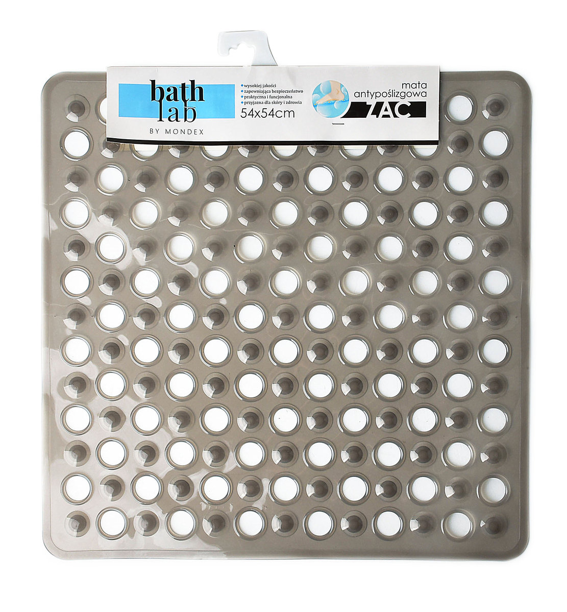 ZAC GREY MATA ŁAZIENKOWA 54x54x0,2cm - Mondex | Sklep EMPIK.COM