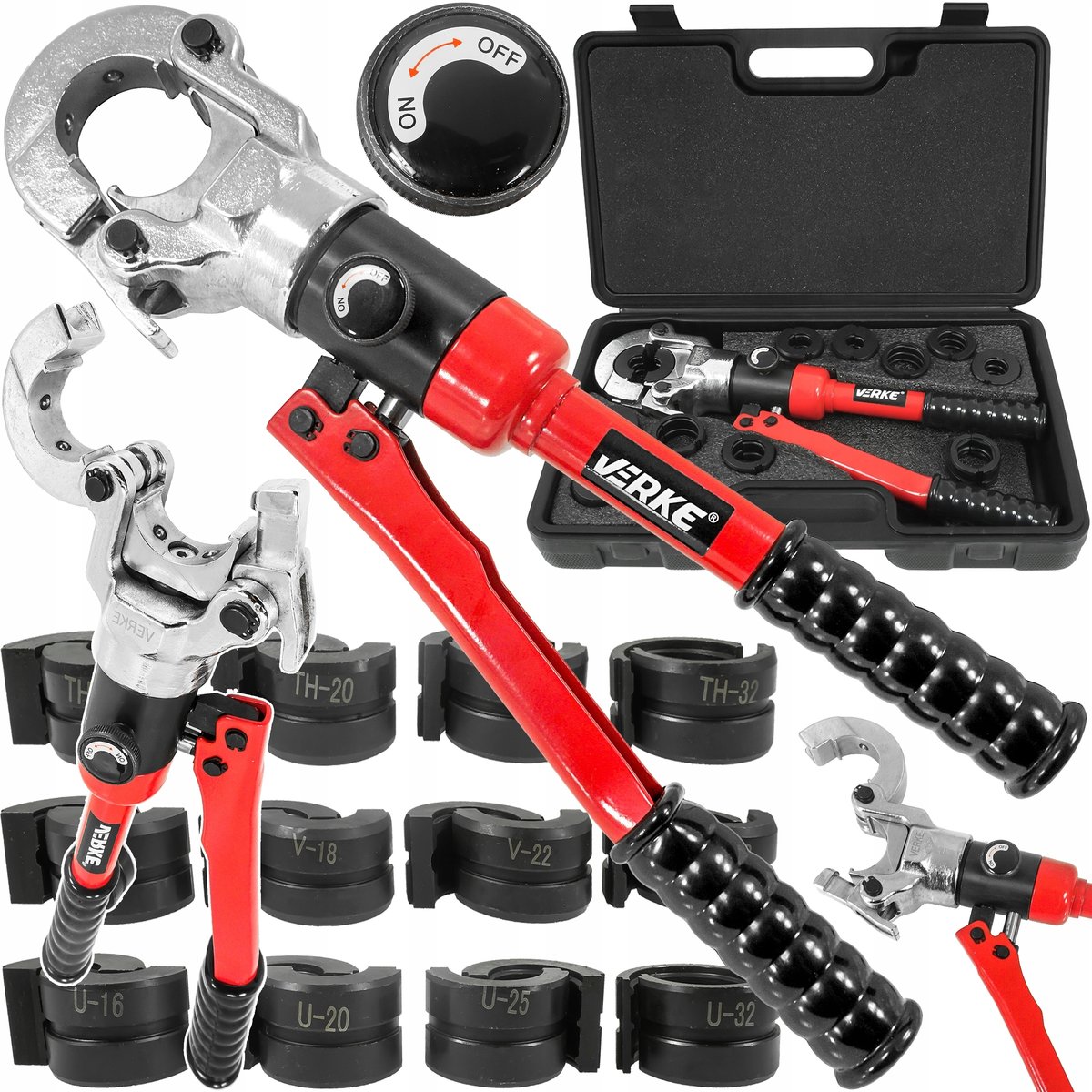 ZACISKARKA DO RUR PEX PRASKA HYDRAULICZNA 16-32mm - Verke | Sklep EMPIK.COM