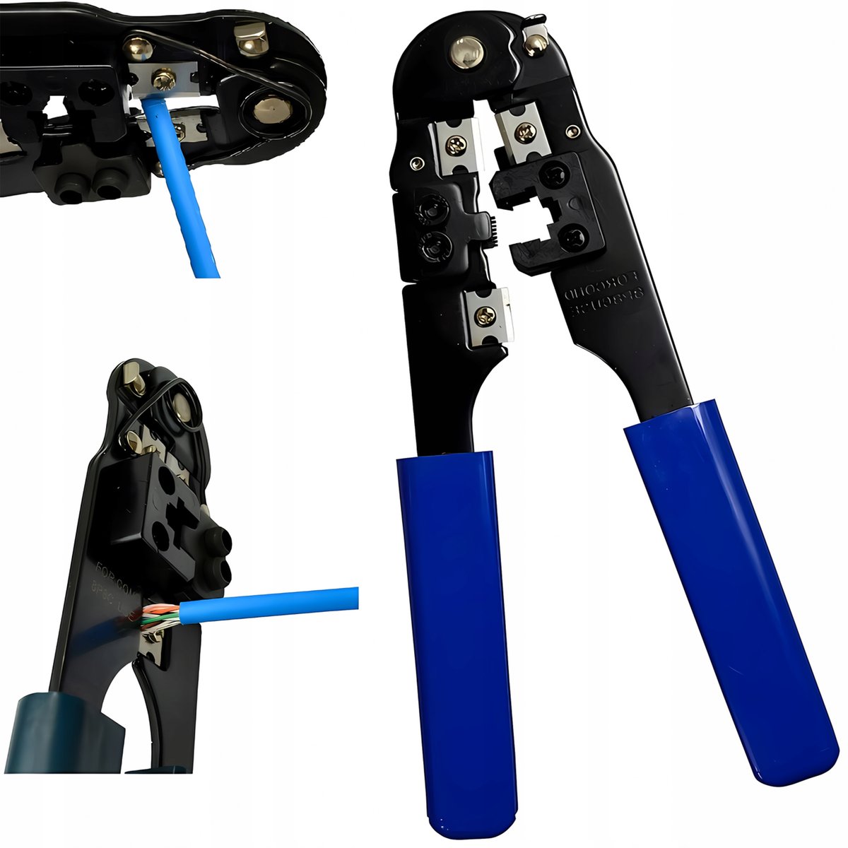 ZACISKARKA DO WTYKÓW WTYCZEK MODUŁOWYCH LAN RJ45 RJ-45 FUNKCJA ...