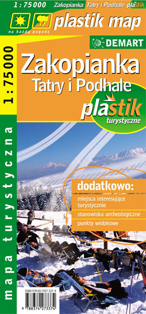 Zakopianka, Tatry i Podhale. Mapa turystyczna 1:75 000 - Opracowanie ...
