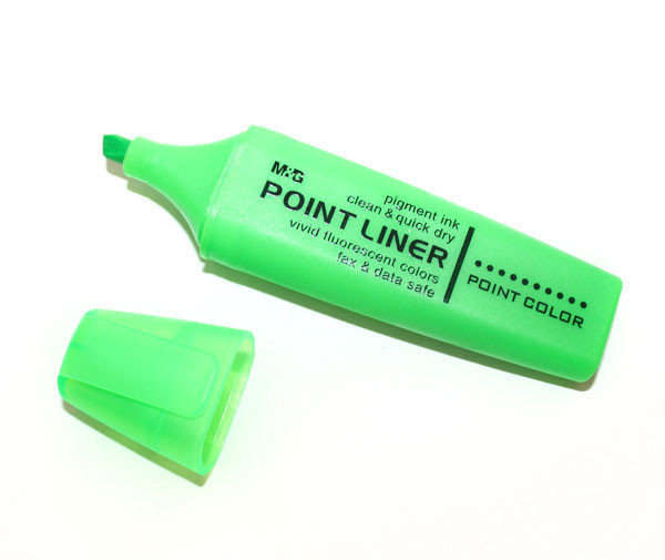 Zakreślacz Point Liner M&G Zielony - MG | Sklep EMPIK.COM