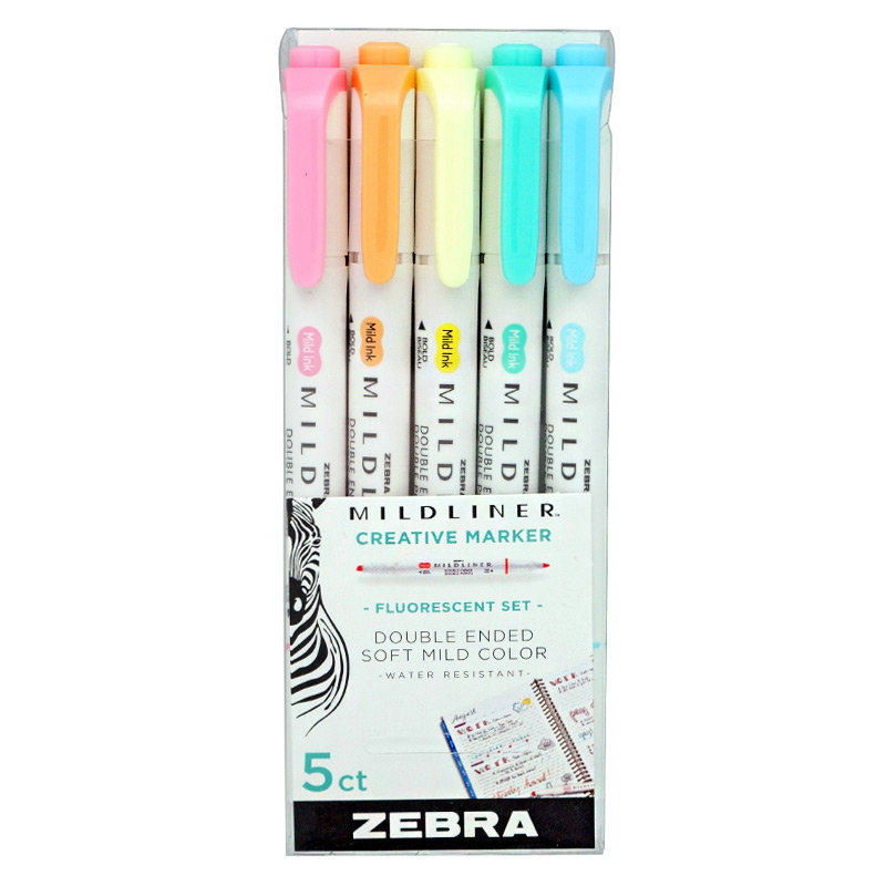 Zakreślacz Zebra Mildliner 5szt Fluo - Zebra | Sklep EMPIK.COM