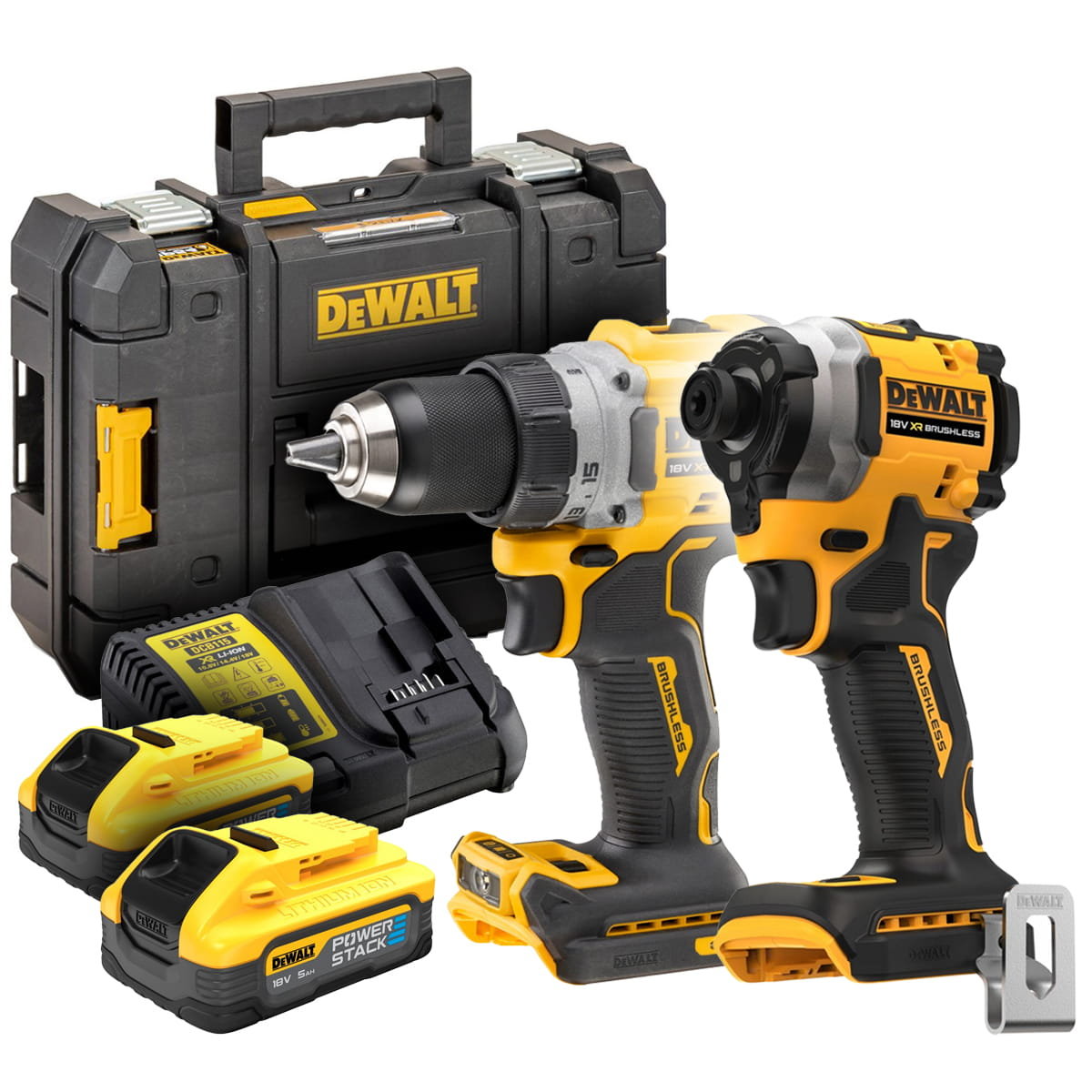 Zakrętarka DCF850 z wkrętarką DCD800 DeWalt DCK2051H2T + 2 x 5.0Ah ...