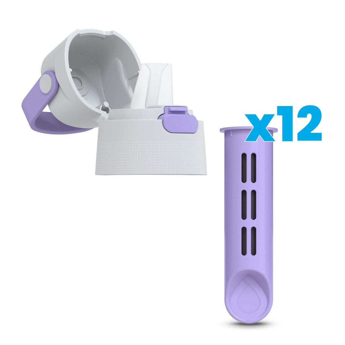 Zakrętka i 12 wkładów do butelki filtrującej Dafi SOLID lavender - Inna marka | Sklep EMPIK.COM