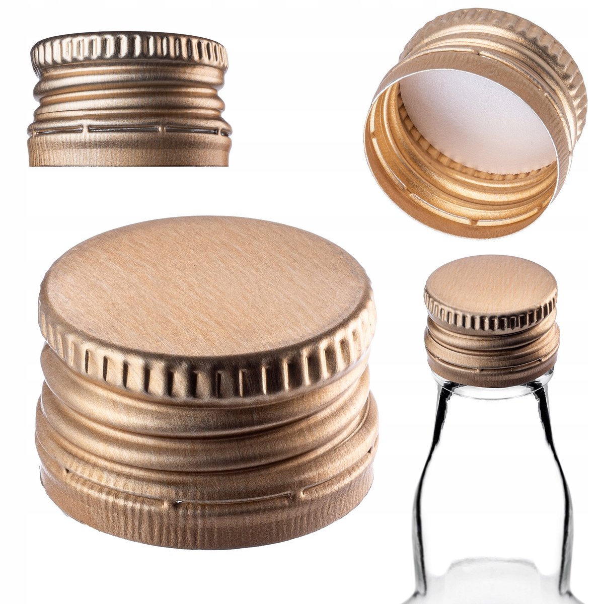 ZAKRĘTKI DO BUTELEK fi28 NAKRĘTKI NA BUTELKI ZAKRĘTKA 100szt KAPSLE ...