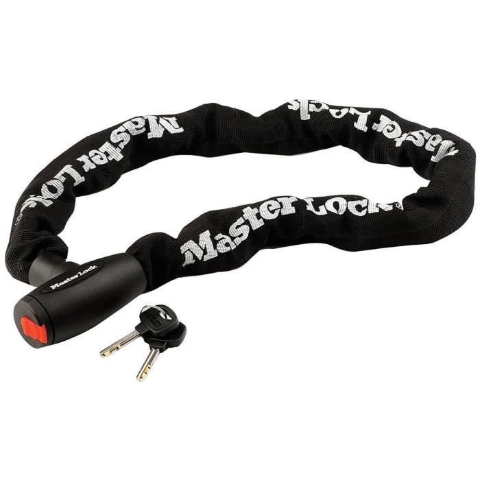 Zamek na motocykl - MASTER LOCK - Łańcuch stalowy cementowany o ...